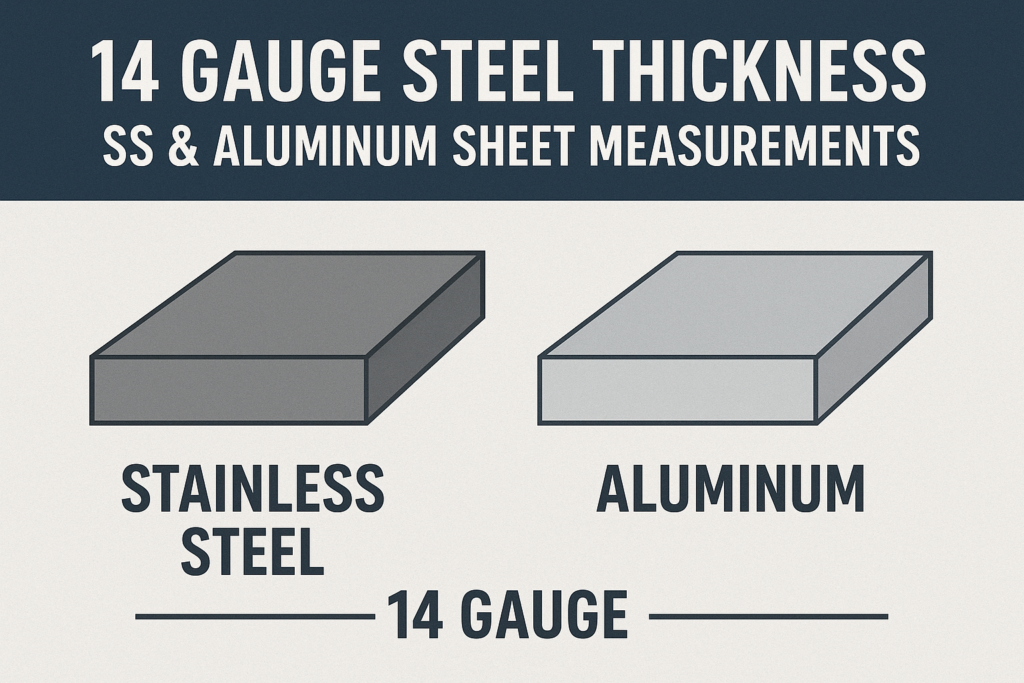14 Gauge Steel Thickness: SS & Aluminum Sheet Measurements